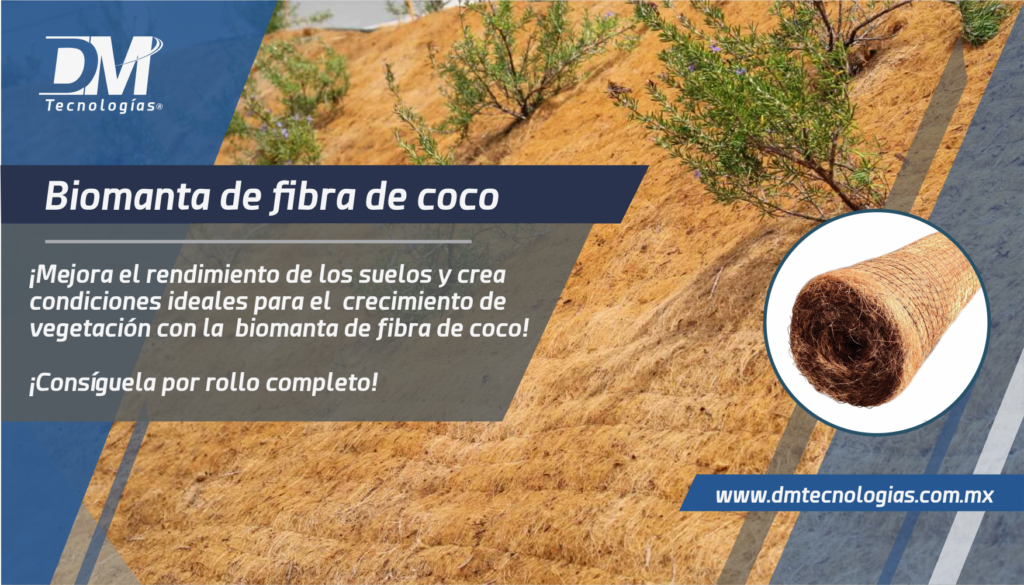 ¡Protege los suelos blandos con la biomanta de fibra de coco!