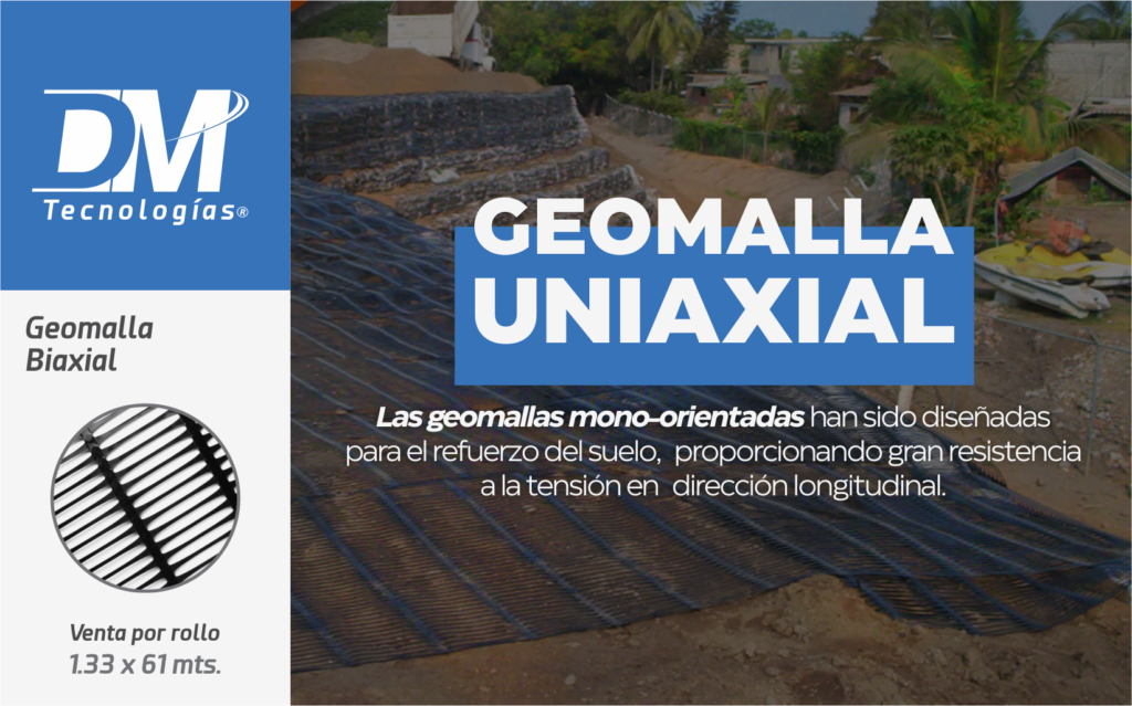 ¡Geomalla Uniaxial de venta por rollo completo para proyectos de ing ...